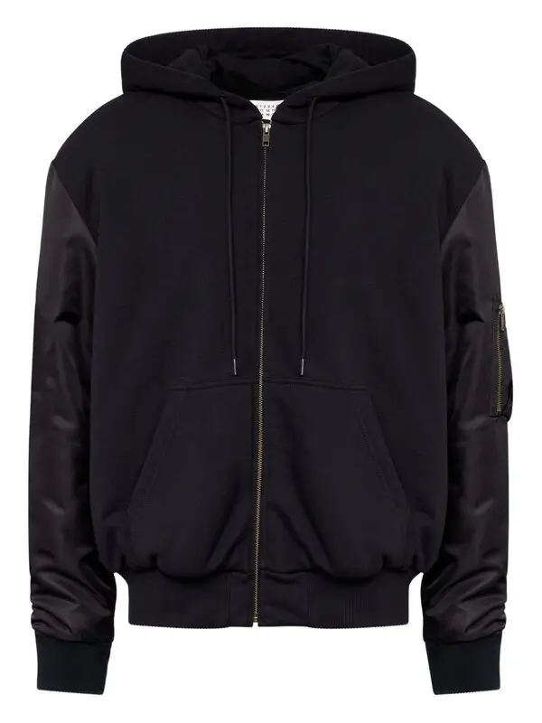 MAISON MARGIELA Zip-up Bomber Jacket With Hood