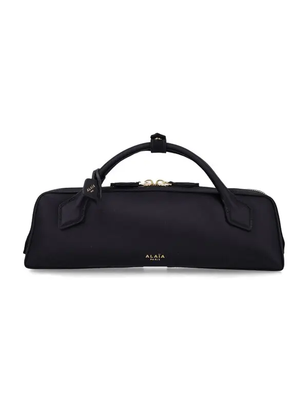 Alaïa Elegant Mini Satin Pochette With Double Zip Closure