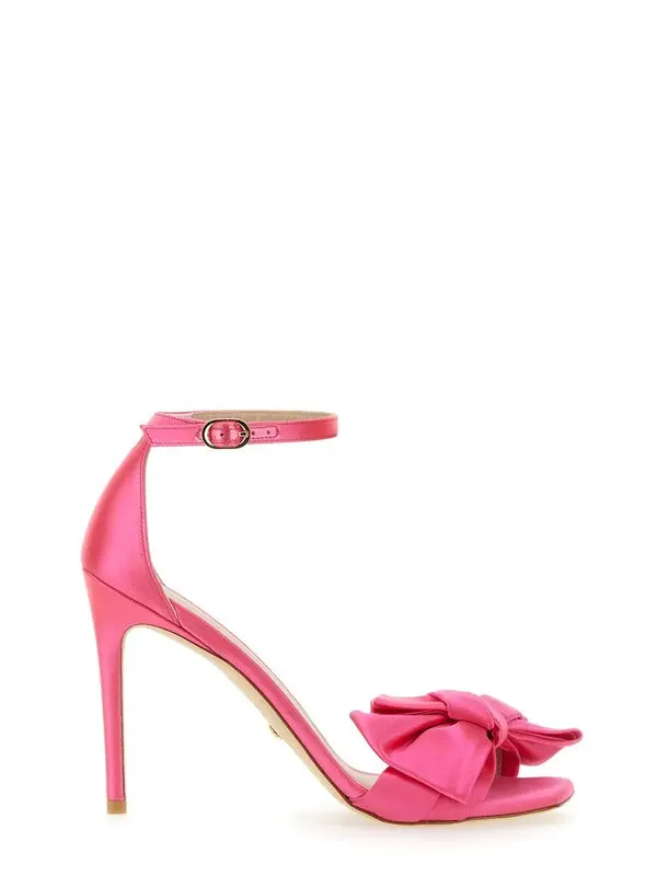 STUART WEITZMAN Nudistcurve Loveknot 100 Sandal - Fuchsia