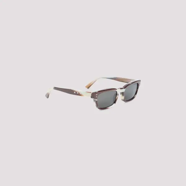 Marni Mini Acetate Rectangle Sunglasses - Brown