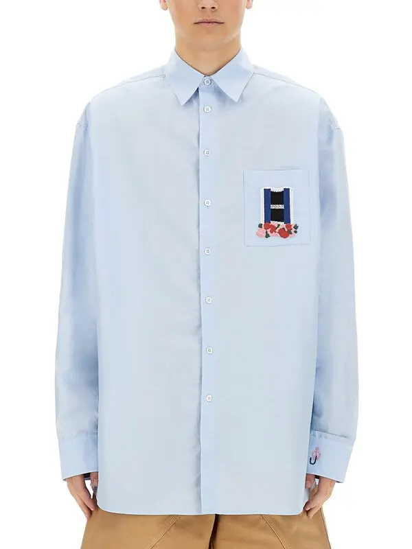 JW Anderson Window Embroidery Shirt - Azure