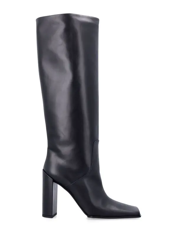 Alaïa Square Toe Knee-high Boots - Black