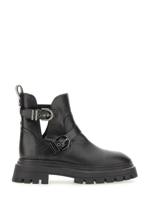 STUART WEITZMAN Maverick Bedford Moto Bootie - Black
