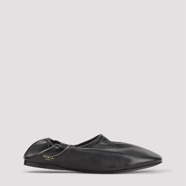 Alaïa Supple Leather Ballerina Flats