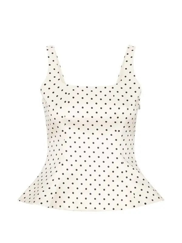 ROTATE BY BIRGER CHRISTENSEN Modern Square Neck Top - Bianco