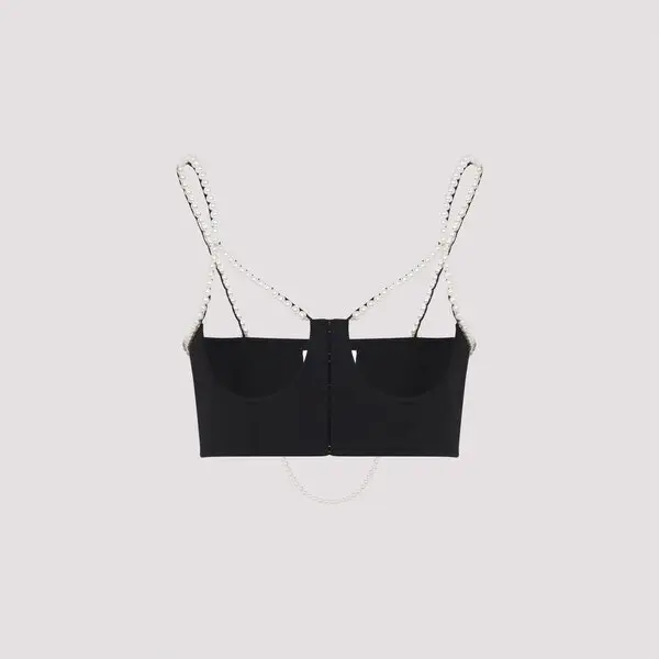 Moschino Embellished Bustier Top - Black