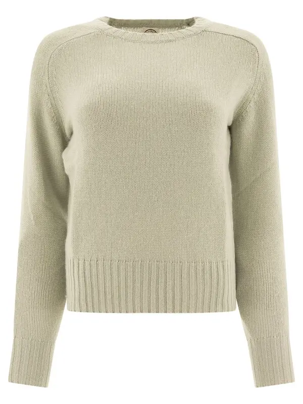 INES DE LA FRESSANGE PARIS Arthur Sweater Fine Knit Wool & Cashmere - Green