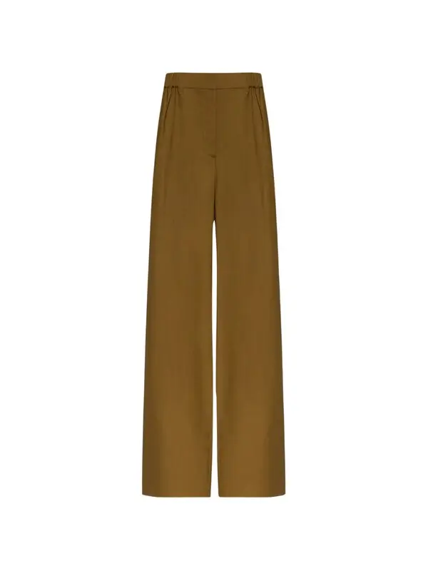 Max Mara Wide-leg Trousers - Kaki