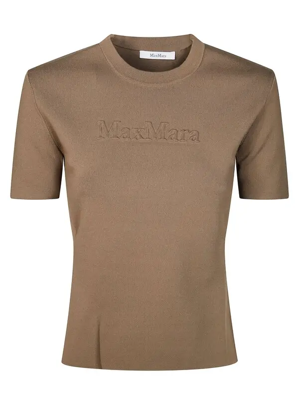 Max Mara Logo-print Short-sleeve Cotton T-shirt