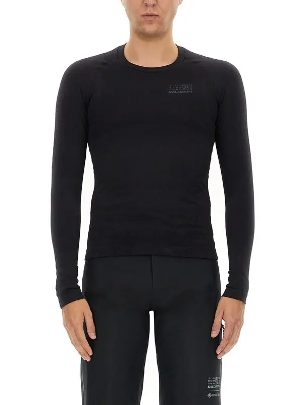MM6 MAISON MARGIELA X SALOMON Technical Fabric Long Sleeve Top - Black