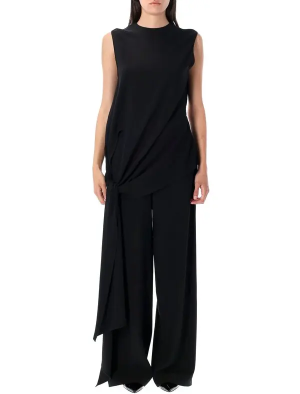 Alaïa Knotted Draped Mini Dress
