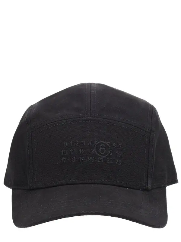 MAISON MARGIELA Cotton Canvas Cap - Black
