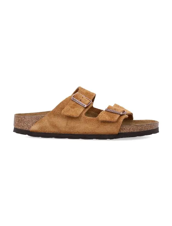 BIRKENSTOCK Suede Arizona Sandals - Mink