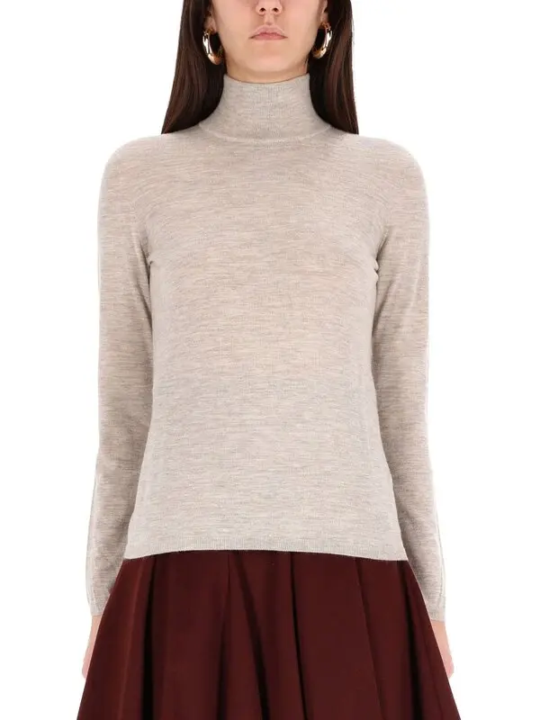 Max Mara Cashmere Turtleneck Sweater - Beige