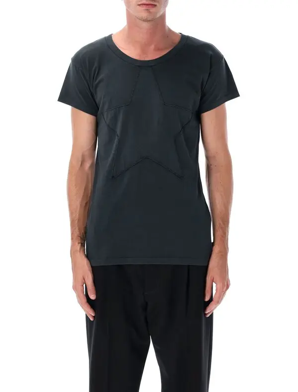 MAISON MARGIELA Star-appliqué Crew-neck T-shirt - Black