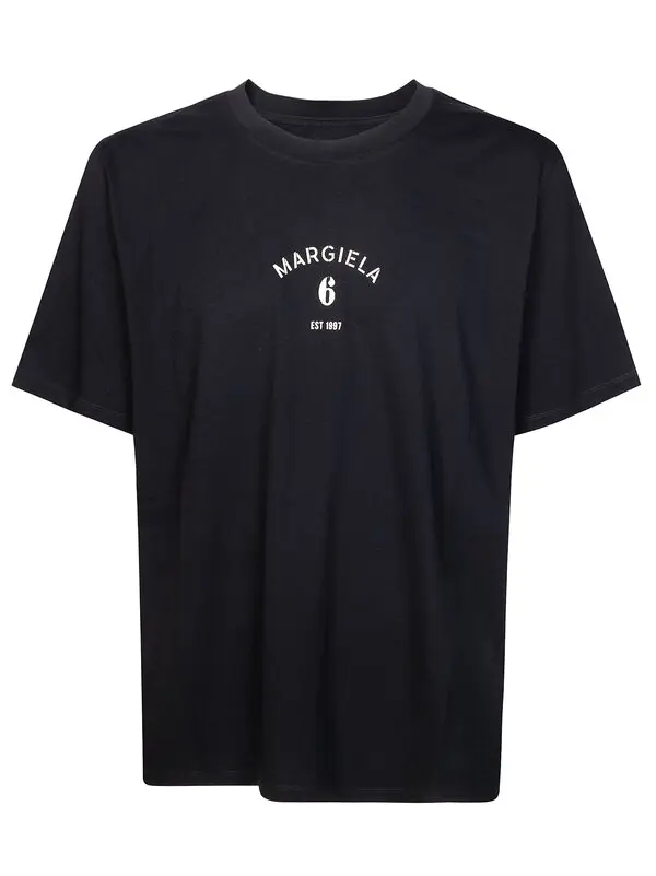 MAISON MARGIELA 6 Printed T-shirt - Nero