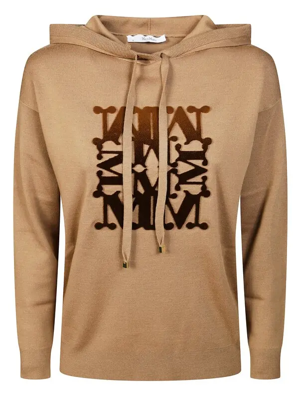 Max Mara Hooded Knit Top - Beige