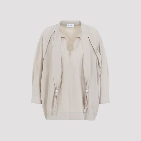 LEMAIRE Elegant Blouse With Scarf For Ss26