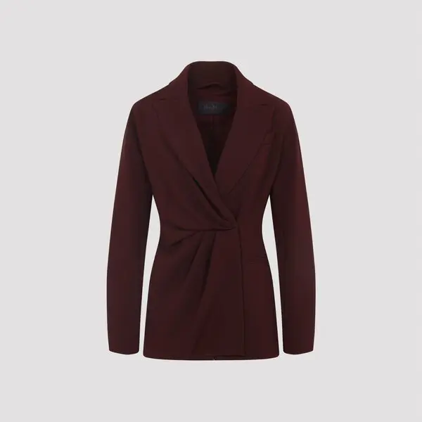 Max Mara Alare Twisted-detail Jacket - Red