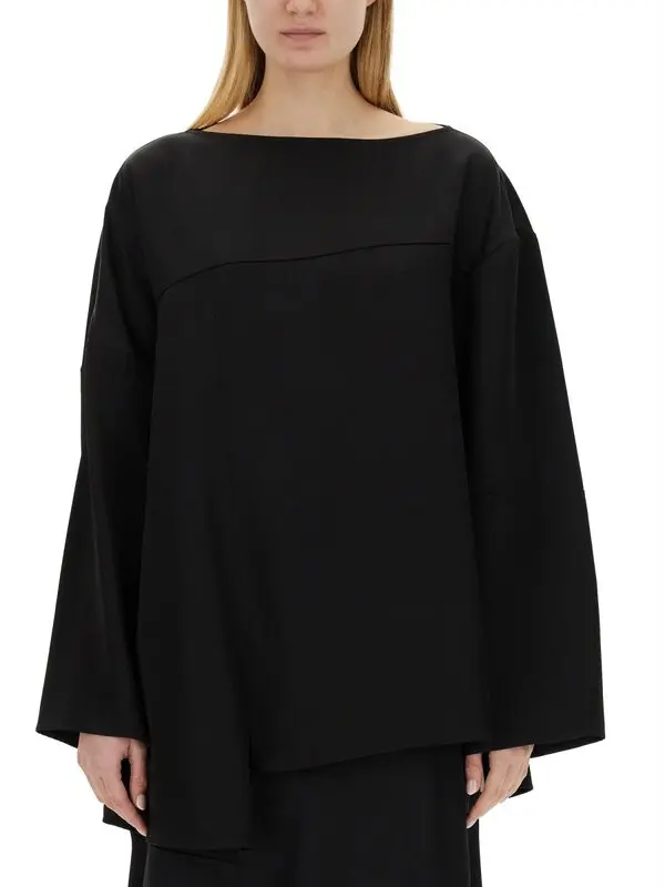 JIL SANDER Asymmetrical Viscose Top