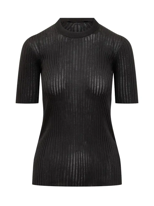 JIL SANDER Ribbed Knit T-shirt