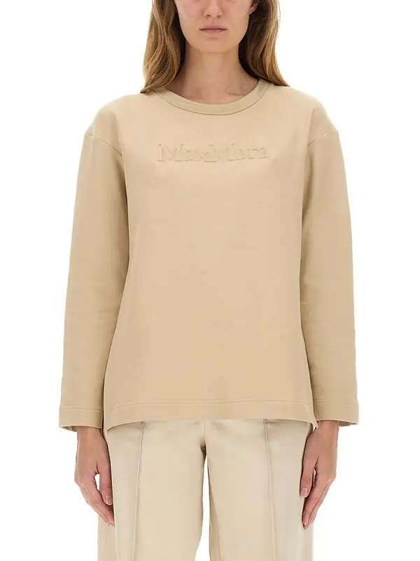 Max Mara Silk Blend Sweatshirt - Beige