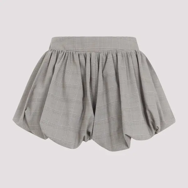 THE FRANKIE SHOP Alina Bubble Hem Bermuda Shorts - Grey