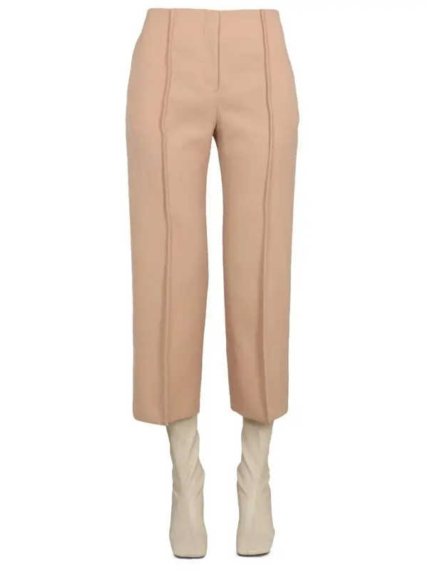 JIL SANDER Wool Pants - Beige