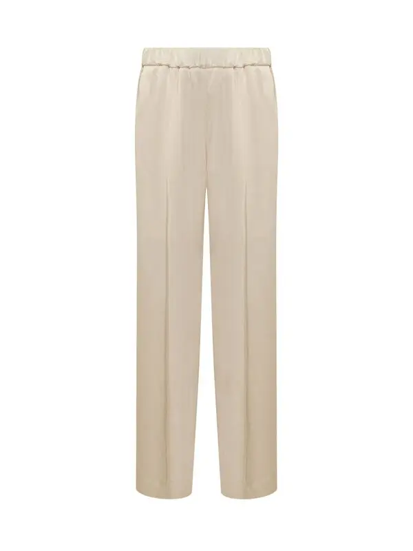 JIL SANDER Wide Leg Trousers - Cornsilk