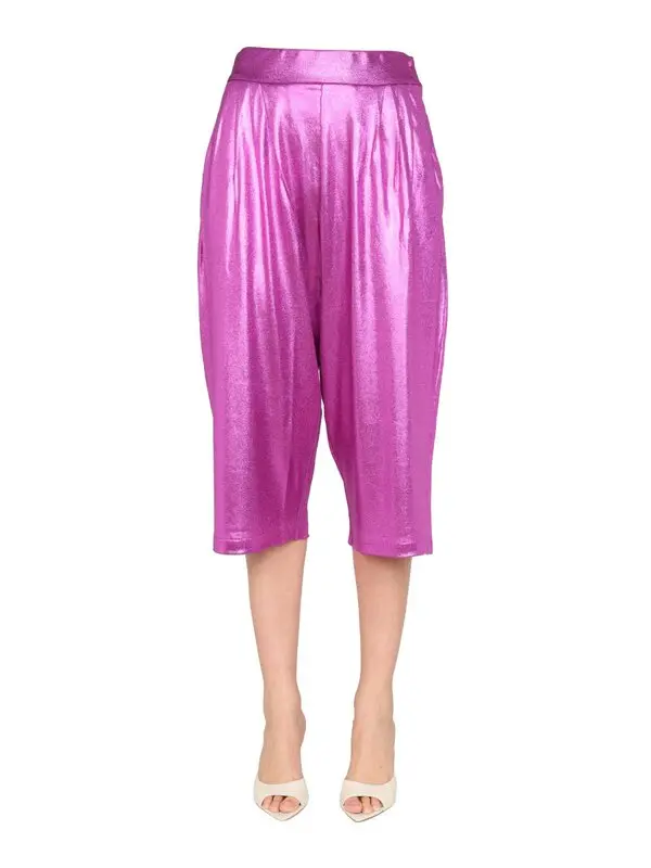 TOM FORD Metallic Effect Bermuda Shorts - Fuchsia