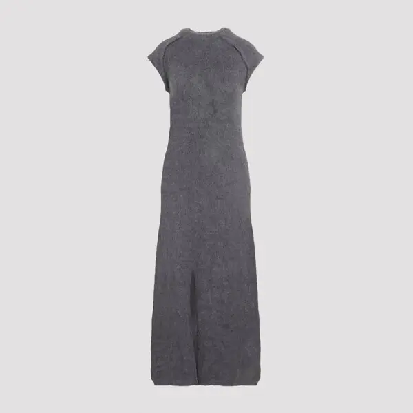 JIL SANDER Knit Long Dress Maxi Length - Grey