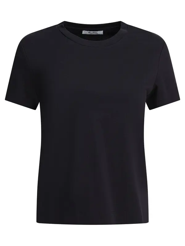 Max Mara 100% Cotton Essential T-shirt - Black
