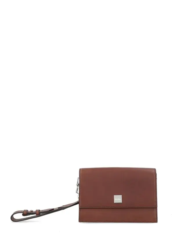 Max Mara Leather Shoulder Bag - Brown