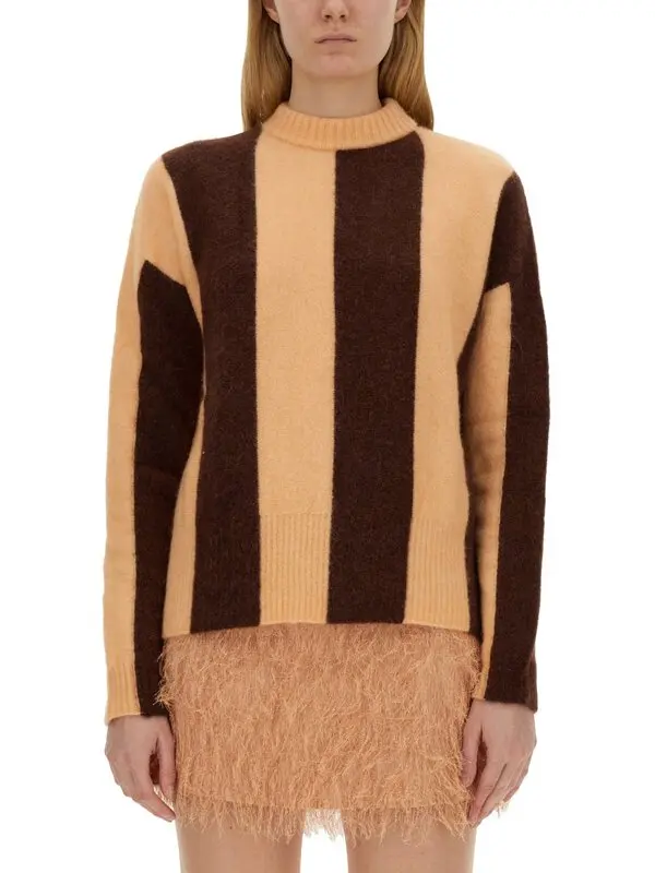ALYSI Maxi Row Knit Sweater - Multicolour
