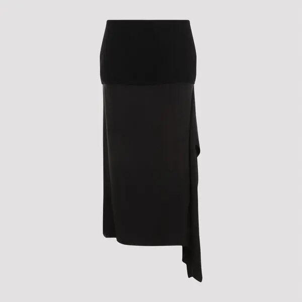 JIL SANDER Wool Midi Skirt