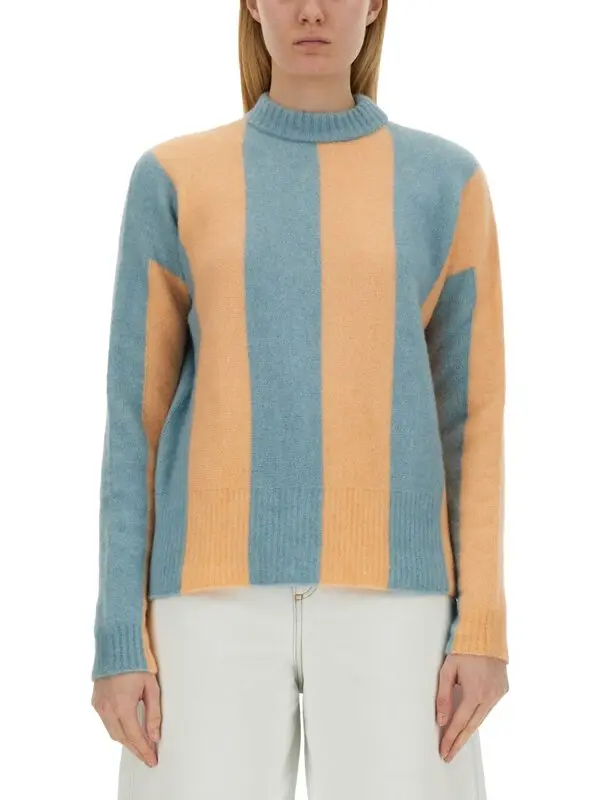ALYSI Striped Alpaca Blend Sweater - Multicolour