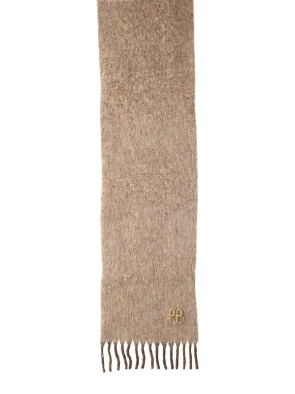 Ruslan Baginskiy Oversized Fringe Scarf - Beige