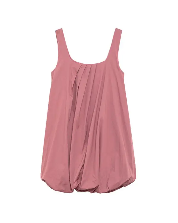 Alpha Studio Cotton Blend Mini Dress - Cipolla