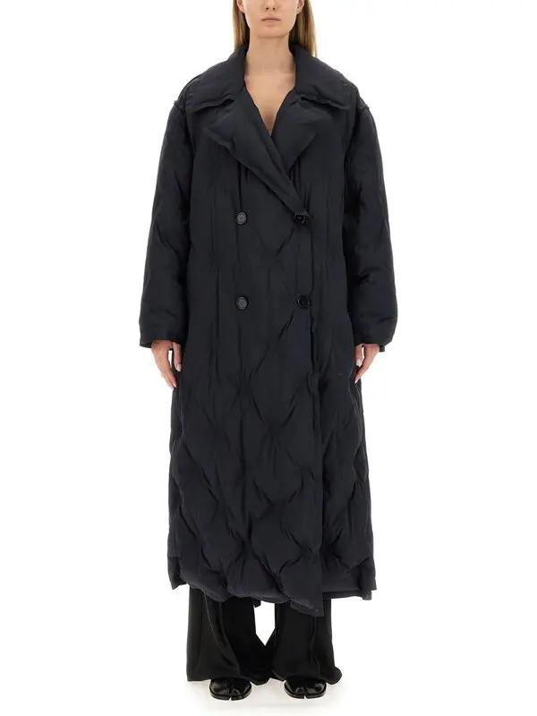 MAISON MARGIELA Padded Double-breasted Coat - Black