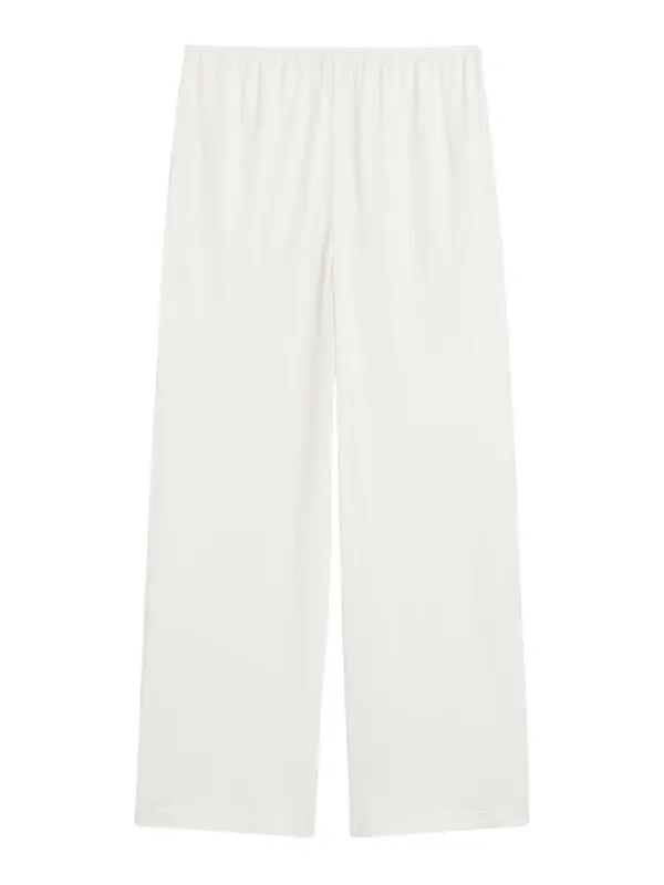 TOTEME Linen Wide-leg Pants - White