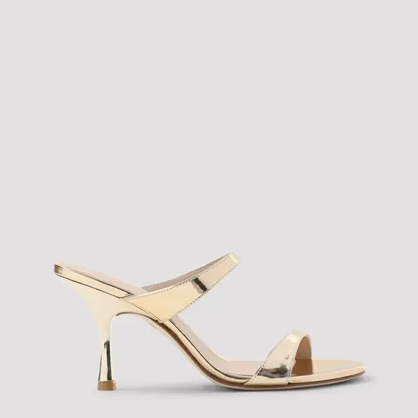 STUART WEITZMAN Nudist Slide Sandal 85 - Metallic
