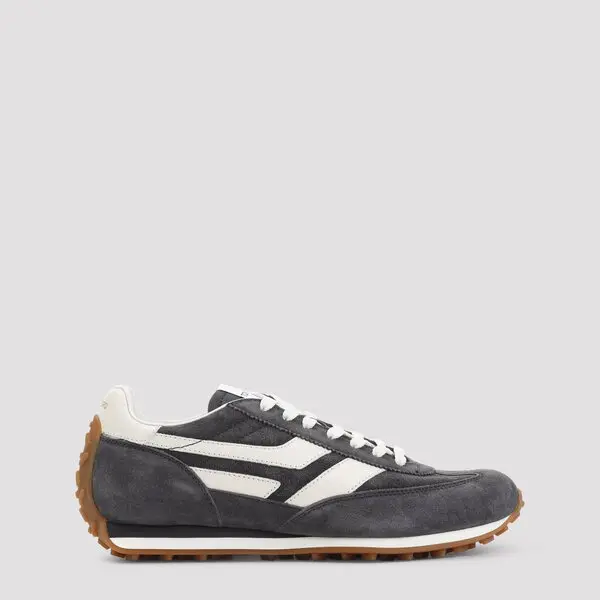 TOM FORD Premium Calf Leather Sneakers - Grey