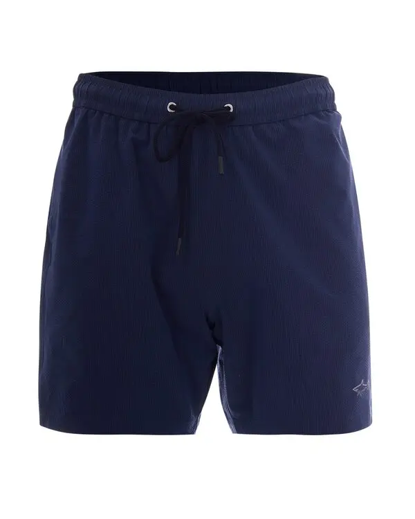 Paul & Shark Textured Drawstring Swim Trunks