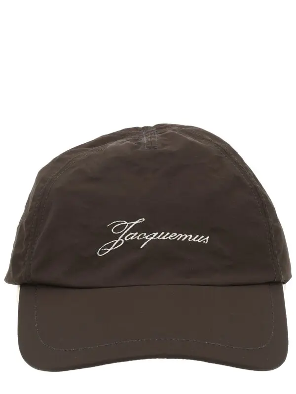 Jacquemus Embroidered Logo Baseball Cap - Brown