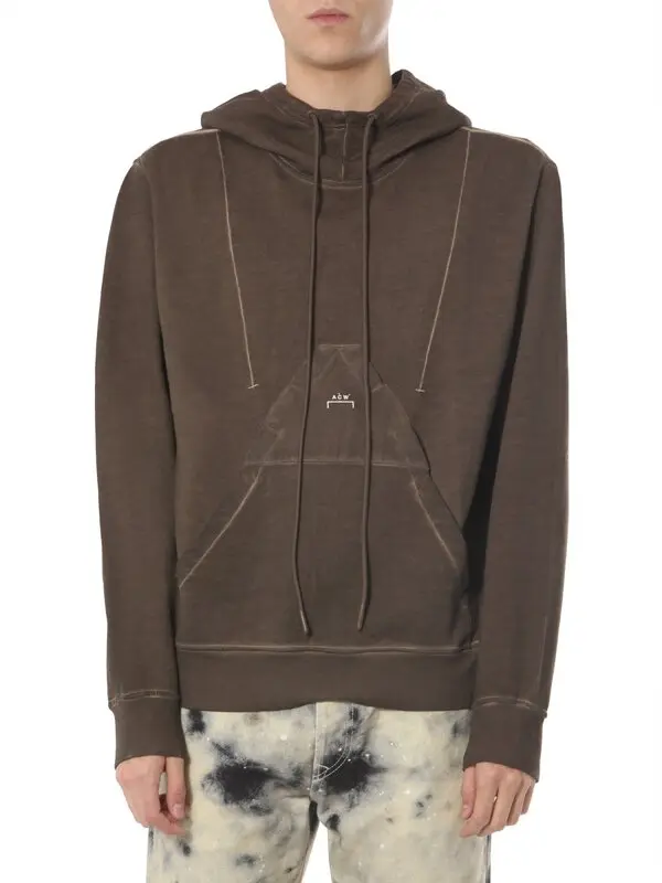 DIESEL® Acid Wash Hoodie - Brown