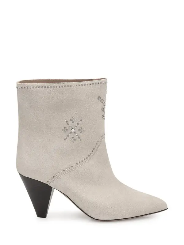 Isabel Marant Étoile Chic Leather Boots - Chalk