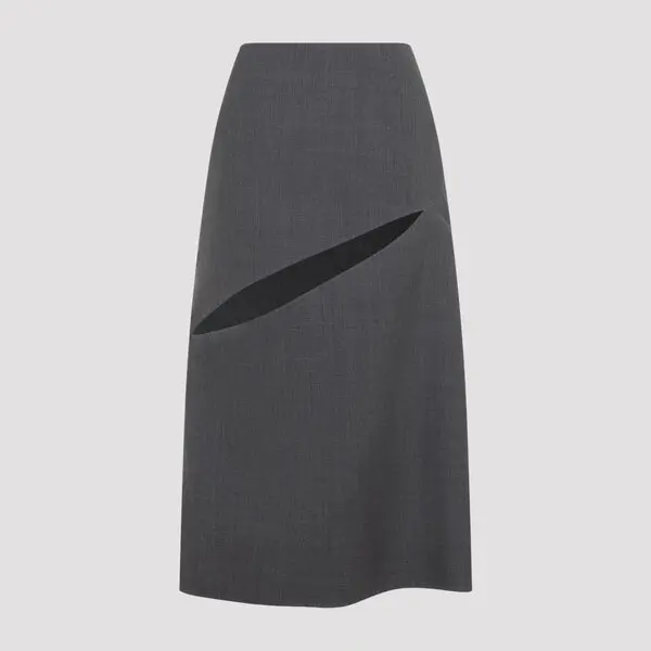 JIL SANDER Twill Pencil Skirt