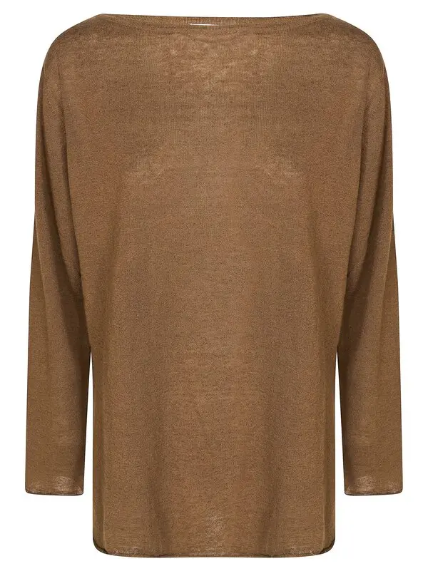 Alpha Studio Linen Oversized T-shirt For