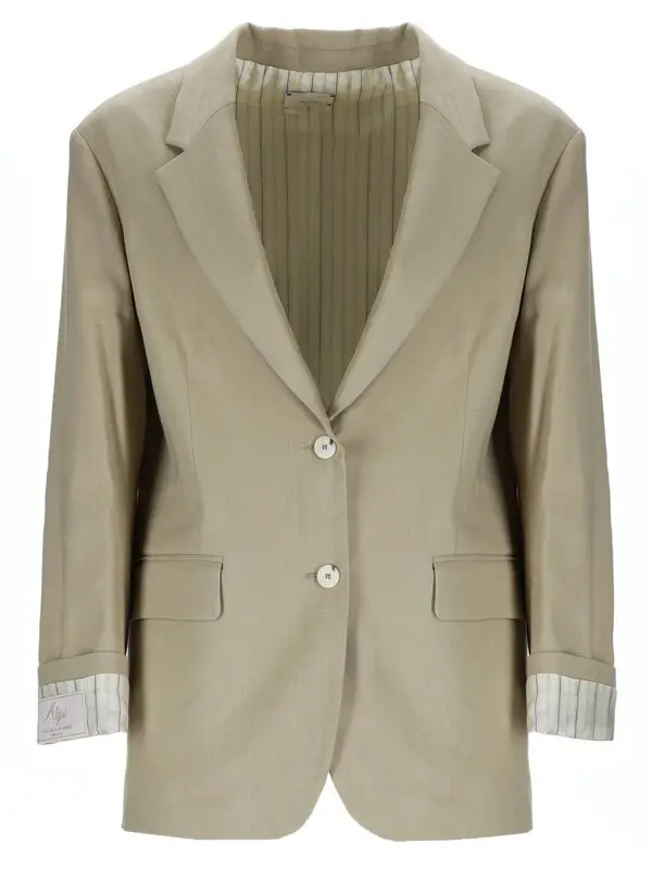 ALYSI Linen Blend Blazer