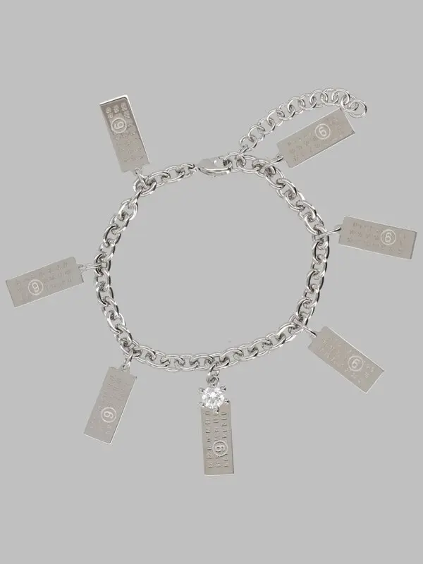 MAISON MARGIELA Charm Tag Chain Bracelet - Silver
